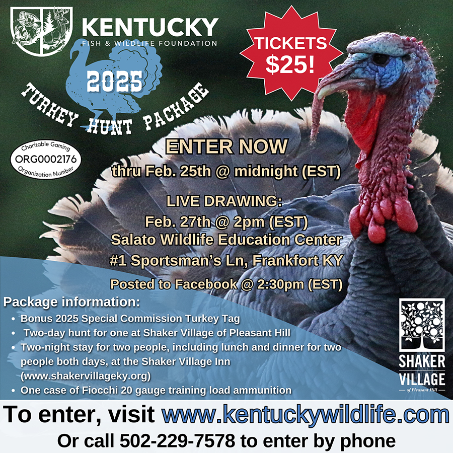 Turkey Hunt Drawing Single Tickets - Kentucky Fish and Wildlife Foundation
